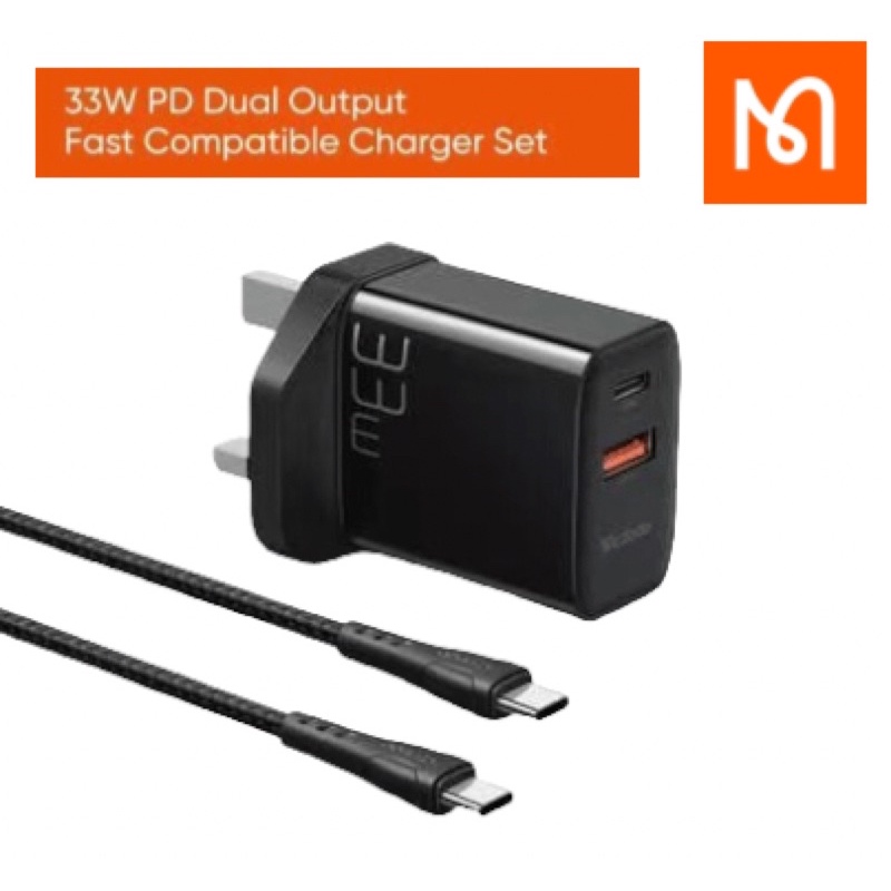 Mcdodo CH-091 33W PD + QC 3.0 Charger USB A Type C Dual Port Full Compatible USB Fast Charger ...