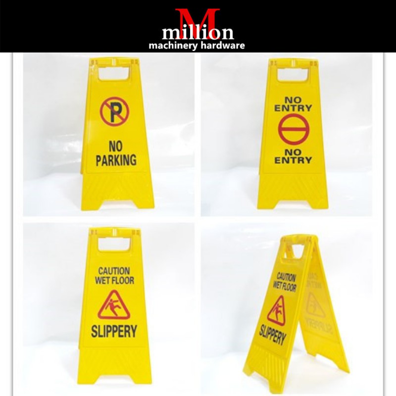 No Entry , No Parking , Caution Wet Floor Slippery Yellow Stand-up ...
