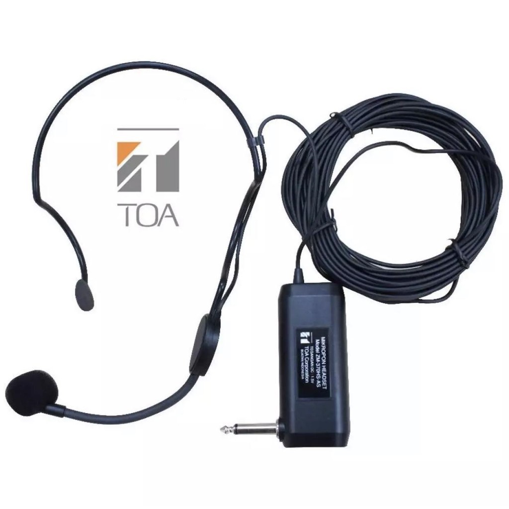TOA EM-370HS HEADSET MICROPHONE WITH 10M CABLE | Shopee Malaysia