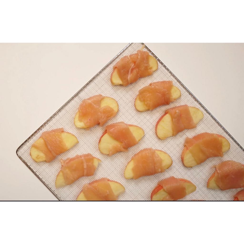 Home Made Dehydrator Chicken Wrapped Apple / Duck Wrapped Pear / Pet ...