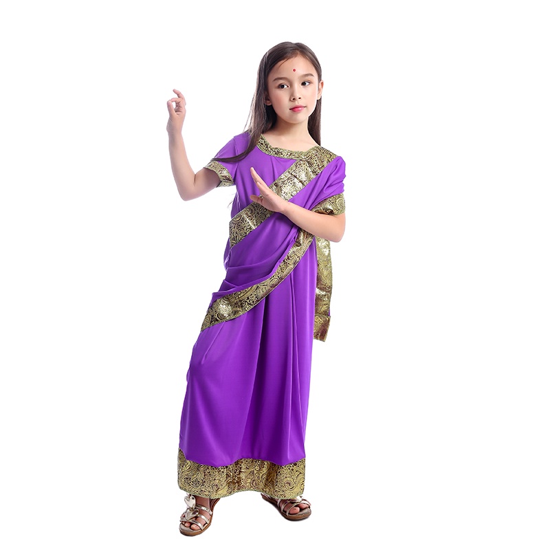 Glamorous Indian Ethnic Girls Dress-up Children Nativity Bollywood ...