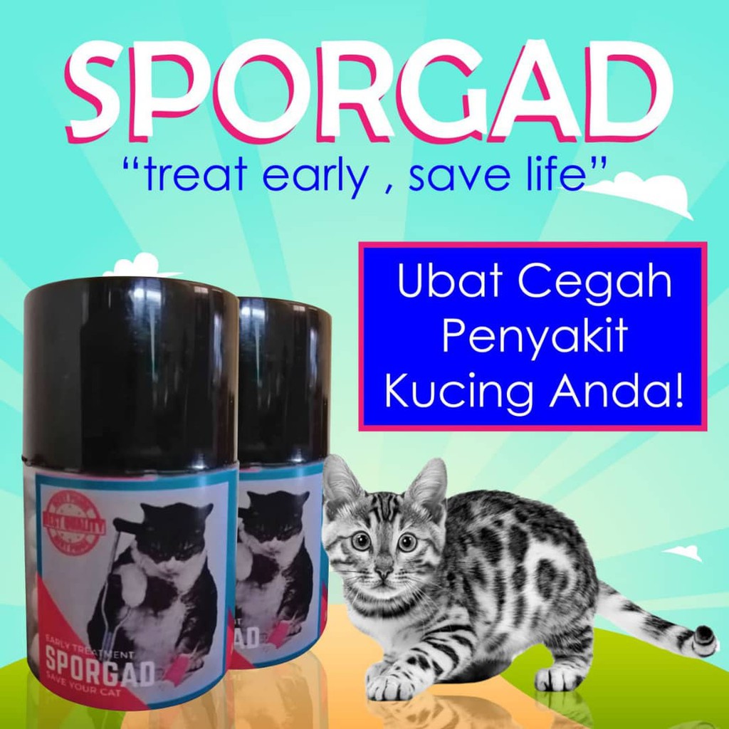 ORIGINAL UBAT KUCING SPORGAD UBAT SPORO KUCING | Shopee Malaysia