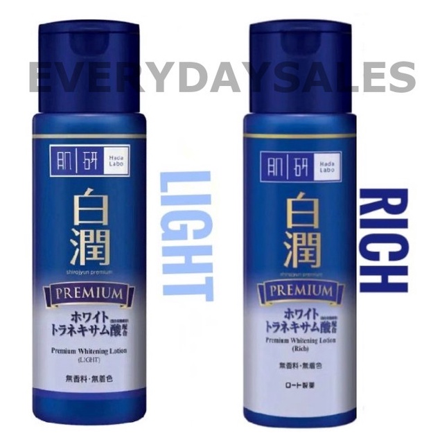 HADA LABO PREMIUM WHITENING LOTION 170ML (RICH | LIGHT) | Shopee Malaysia