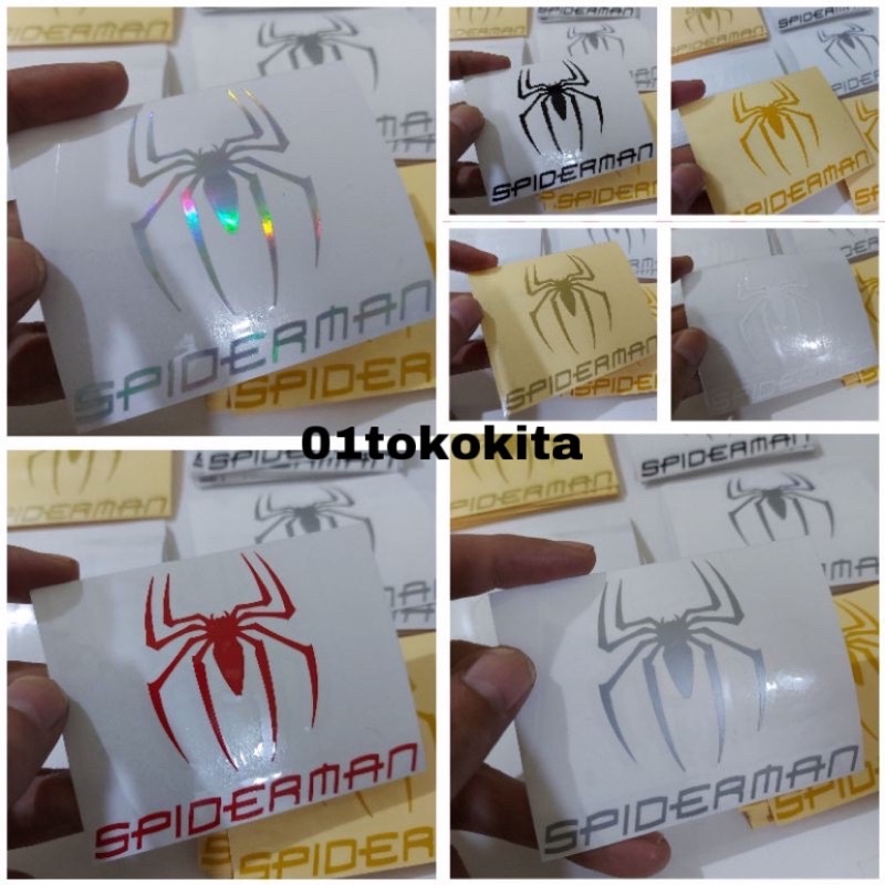 Sticker CUTTING SPIDERMAN LOGO Car Motorcycle LAPTOP Helmet STICKER ...