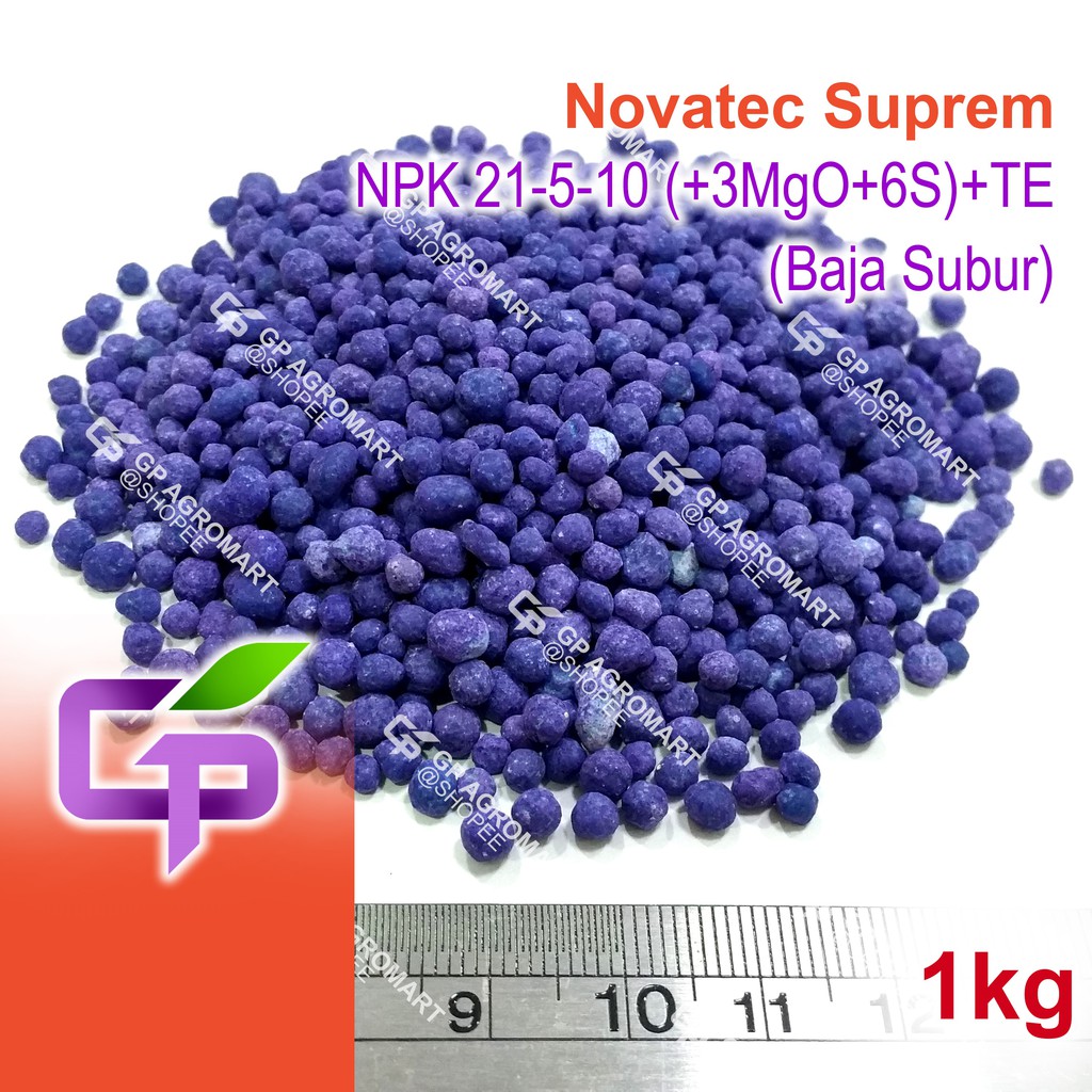 1kg Baja NovaTec Suprem NPK 21-5-10 (+3MgO+6S)+TE / Baja Subur / Baja ...
