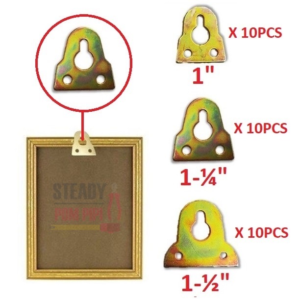 10PCS PICTURE FRAME HANGER / FRAME HANGING BRACKET / PENGANTUNG BINGKAI ...