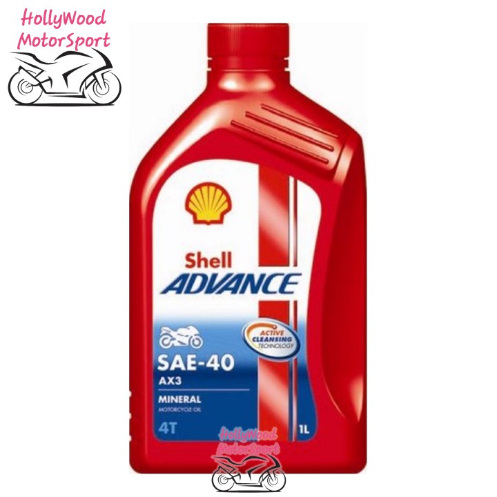 MINYAK HITAM SHELL ADVANCE 4T AX3 AX5 AX7 SAE40 10W40 15W40 15W50 ...