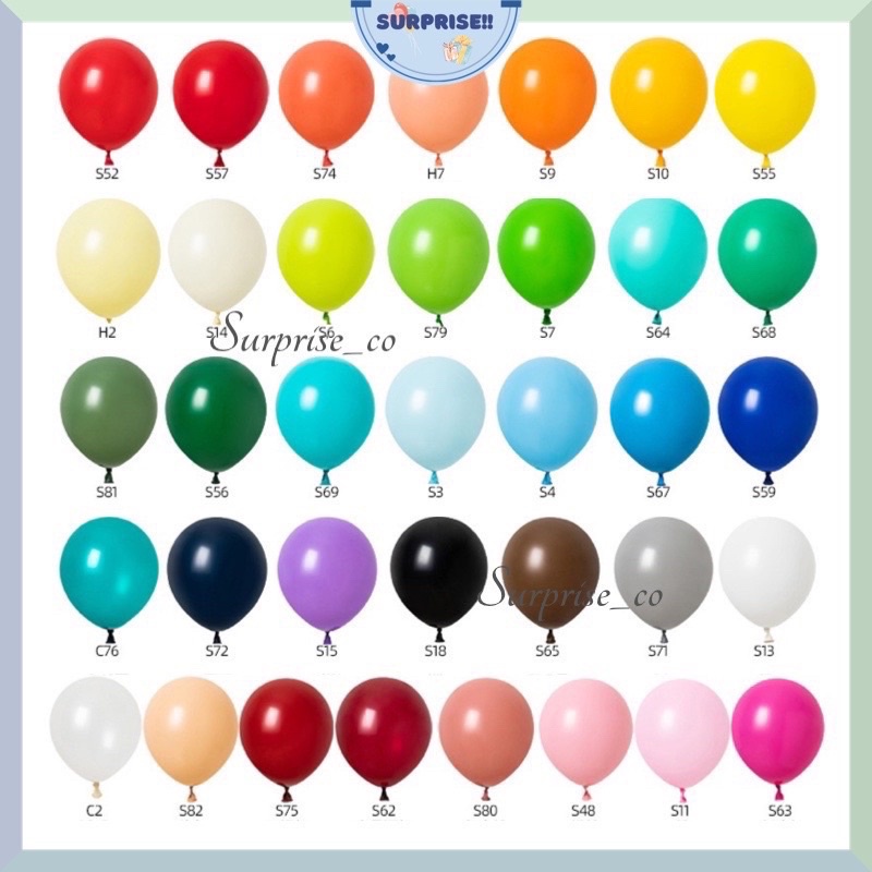 【Ready Stock】5 Inch Balloon Matt Pastel Balloon 5 Inch Helium Belon 5 ...