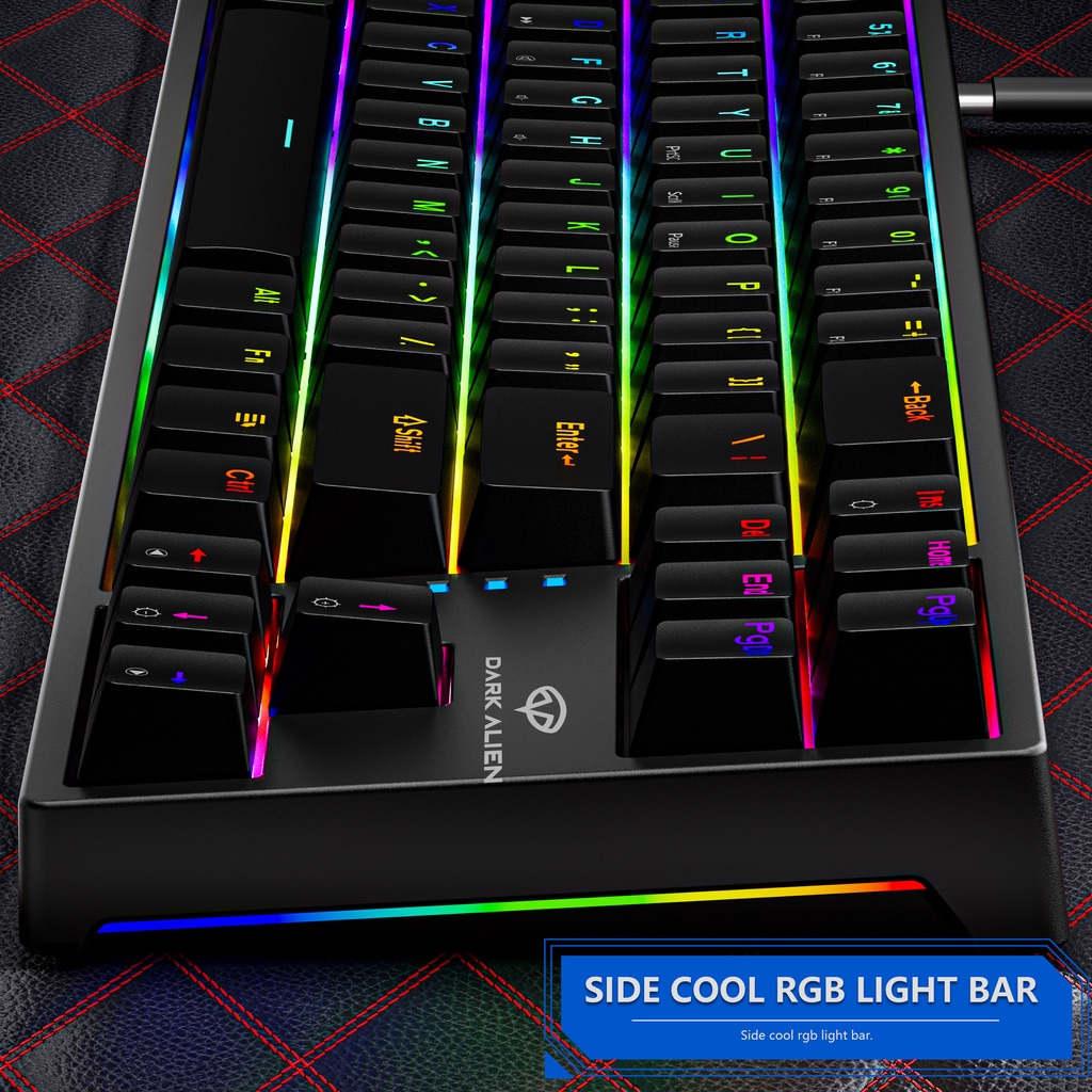 Leaven Detachable Type-C RGB Lighting Mechanical Keyboard 61 Keys K-620 ...