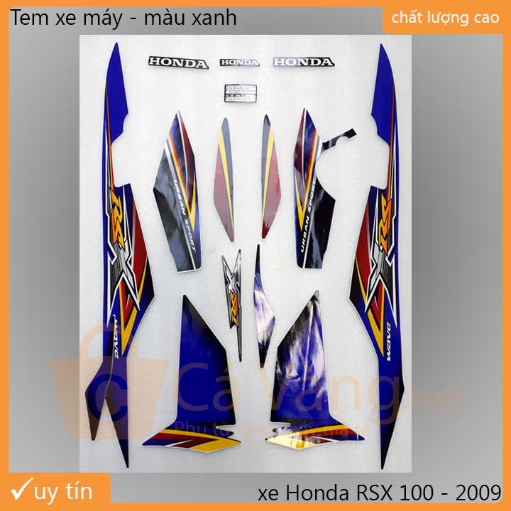 Wave RSX 100 - 2009 car sticker TYPE 3 layers, good sticker for car ...