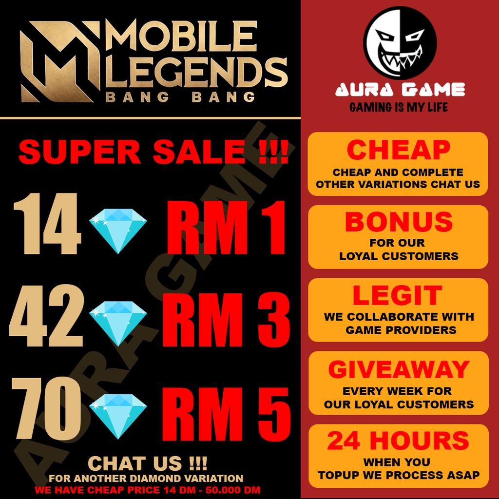 MLBB Diamond Topup Diamond Mobile Legends Legend Murah Mobile Legend ...