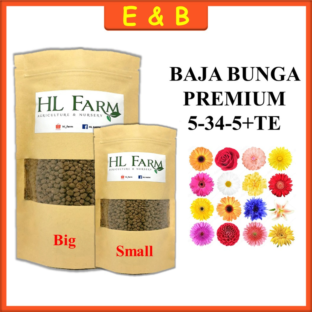 1kg Baja Bunga Premium 5-34-5+TE / Baja Bunga / Fertilizer / Baja ...