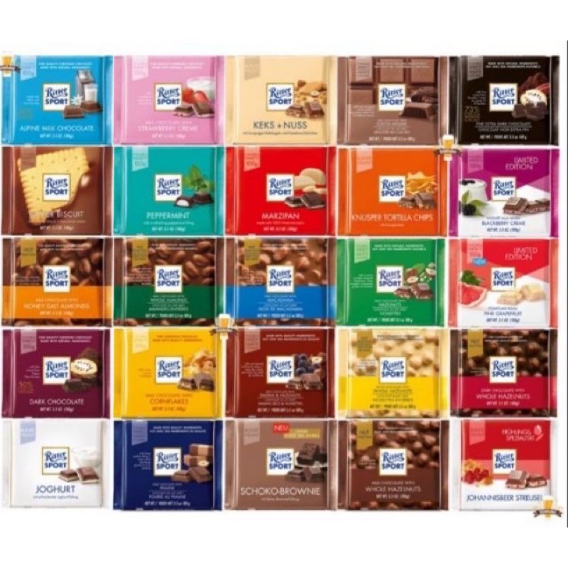 RITTER SPORT ALL FLAVOUR 100G🔥🔥ready stock!! | Shopee Malaysia