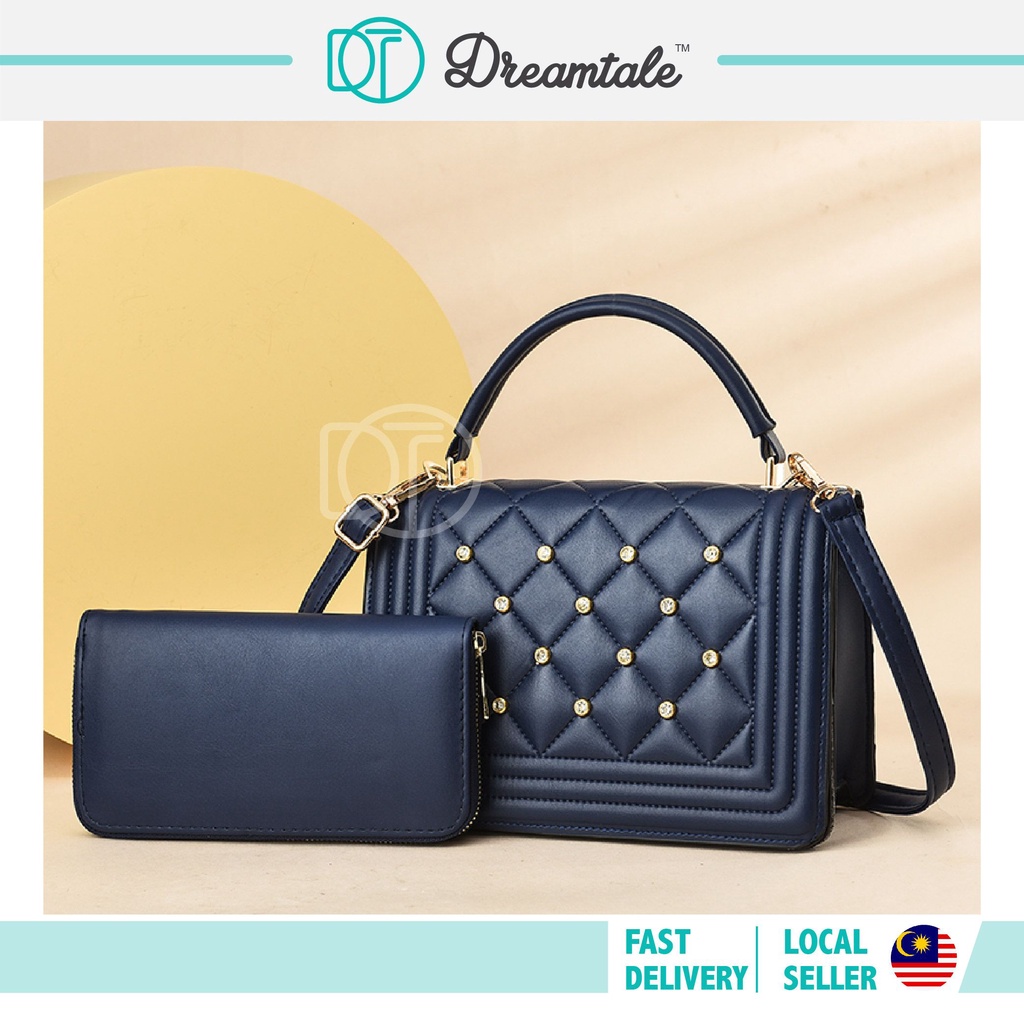 Dreamtale Women Handbag Keyra 2 in 1 Sling Bag & Wallet Quilted Top ...