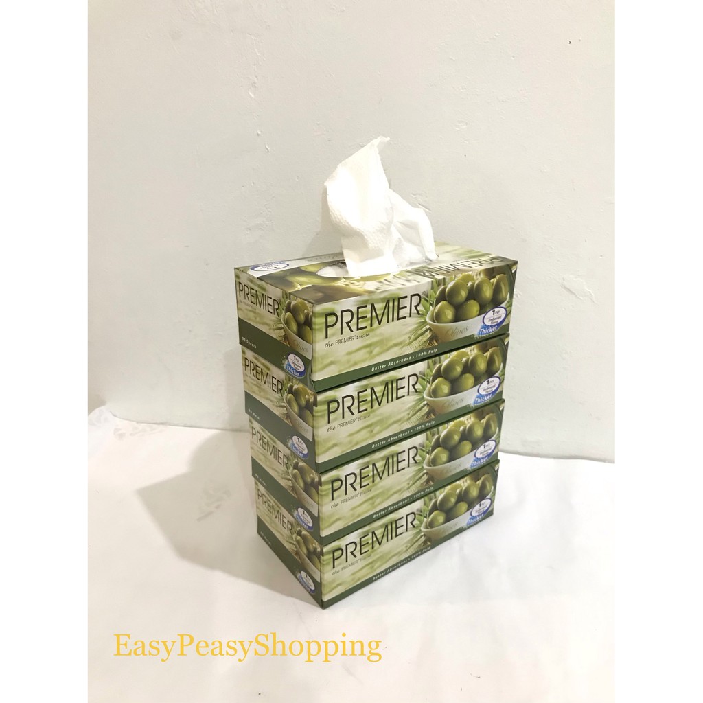 Tisu Premier / Tisu Kotak / Tissue Premier 4boxes in 1pack (READY STOCK ...