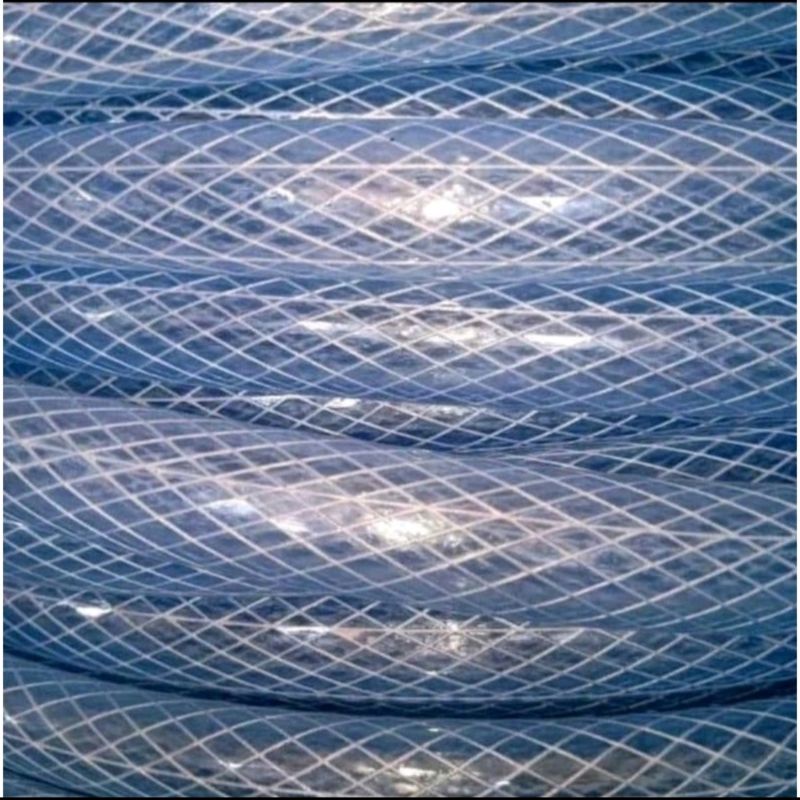 3/4" Water Hose PVC Fiber Yarn Transparent Plastic 3/4" inch | Shopee ...
