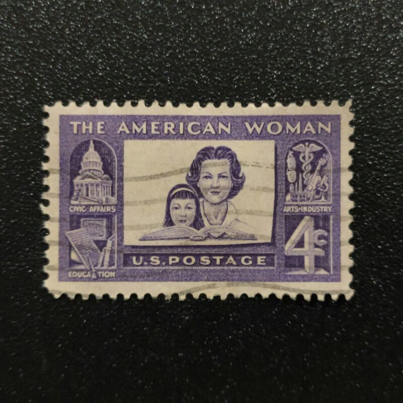 1960 Stamp USA-Complete Unique Used Stamp-4c The American Woman ...