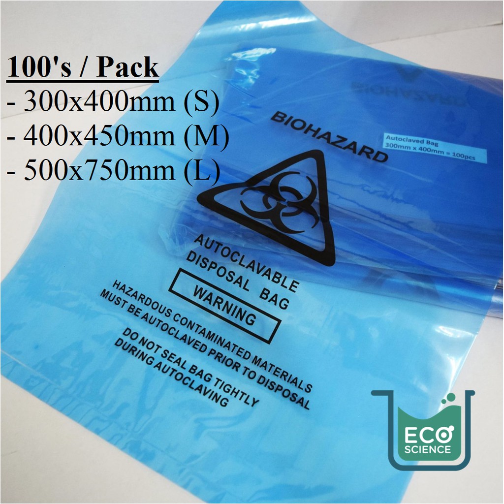 【BULK】Autoclavable Biohazard Bag, Blue, 100's/Pack | Shopee Malaysia