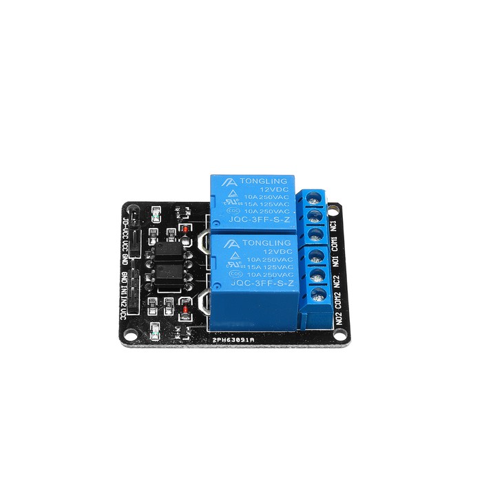 Relay Module 2 Channel 12v with optocoupler for arduino raspberry pi | Shopee Malaysia