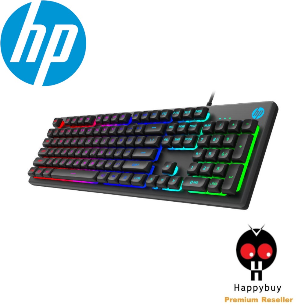 HP K500F WIRED MEMBRANE LED BACKLIT GAMING KEYBOARD | Shopee Malaysia