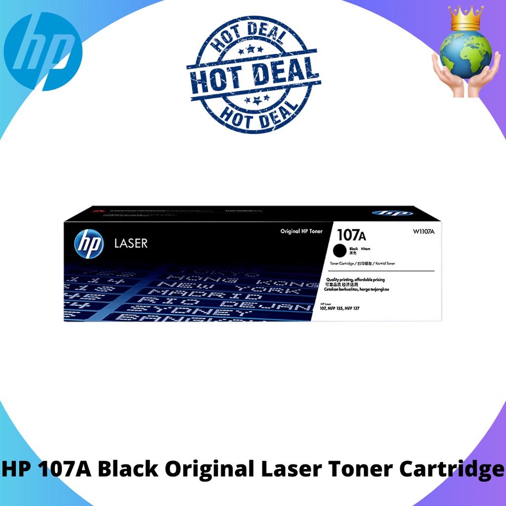 HP 107A Black Original Laser Toner Cartridge | Shopee Malaysia