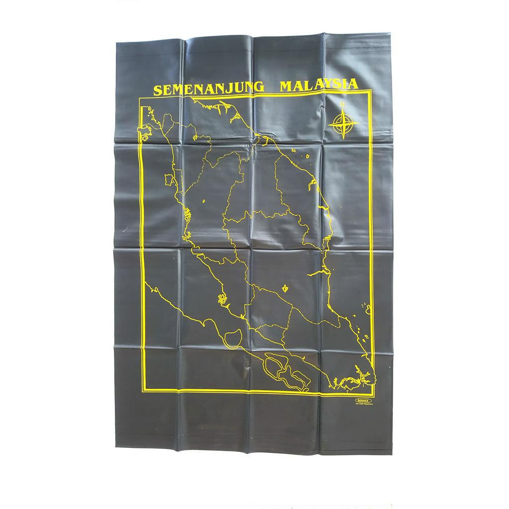 MANIX EDUCATION CHART - SEMENANJUNG MALAYSIA OUTLINE MAP (CODE 302) x ...