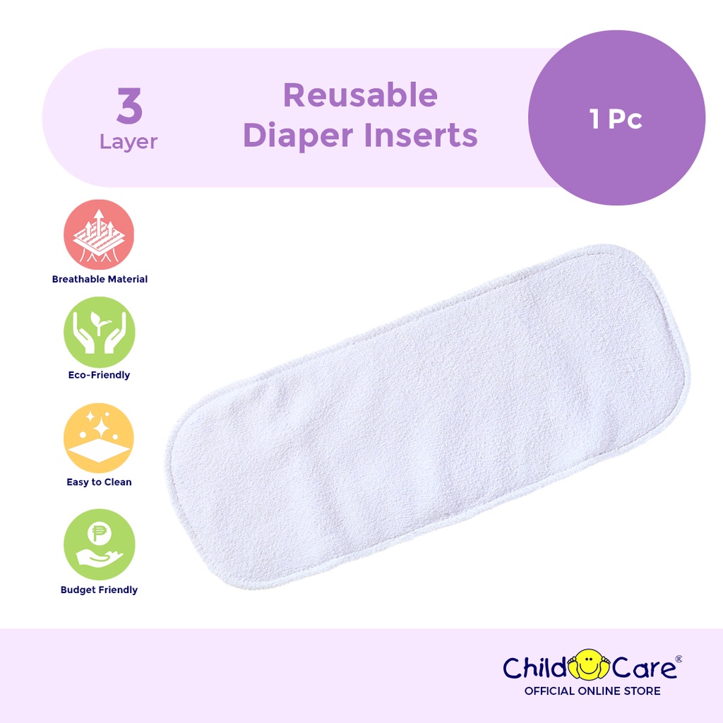 Child Care Reusable Diaper Inserts - (Multi-layer) (Absorbent) (Terry ...