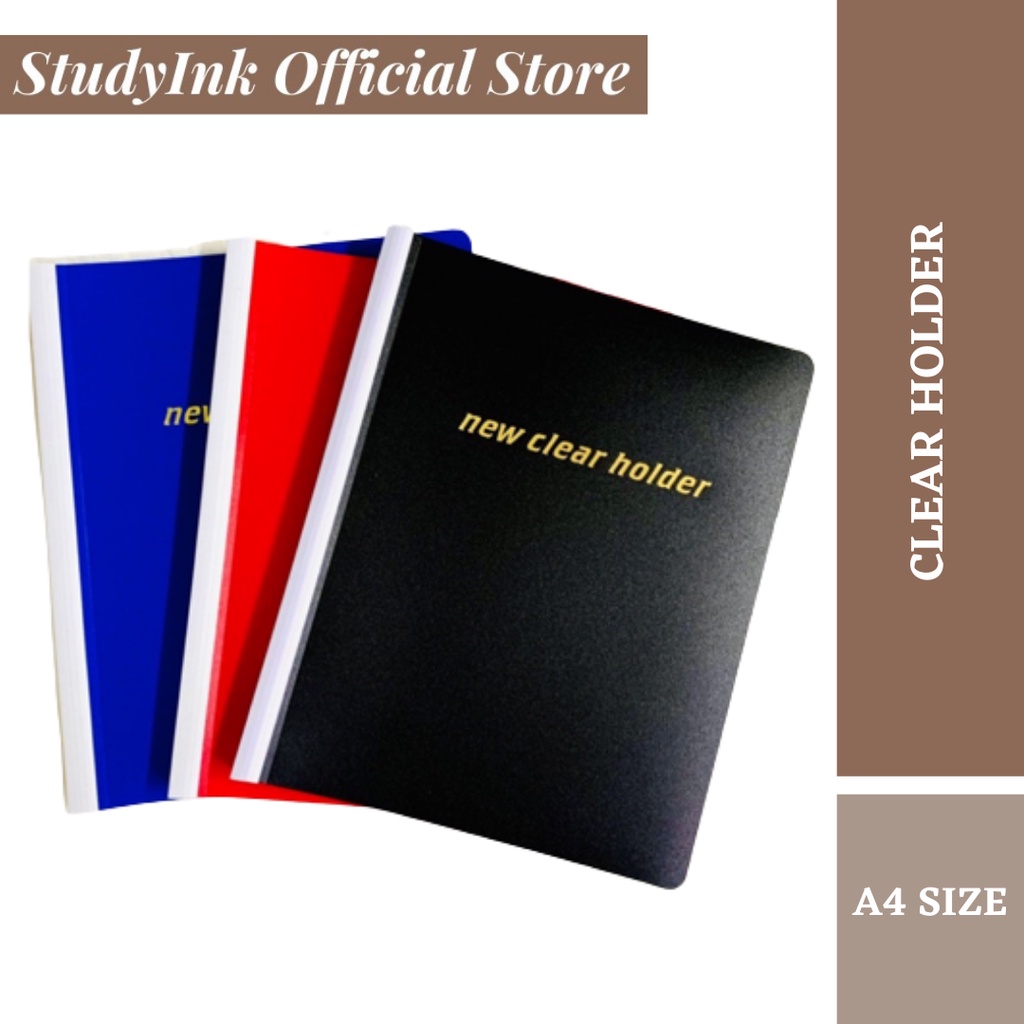 CLEAR HOLDER FILE / FILE SIJIL SAIZ A4 REFILLABLE 359A (20 POCKETS ...