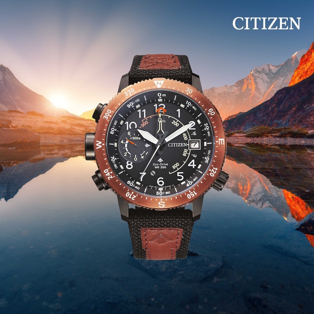 CITIZEN PROMASTER BN4049-11E ECO-DRIVE COMPASS DUAL TIME CHRONO DOUBLE ...