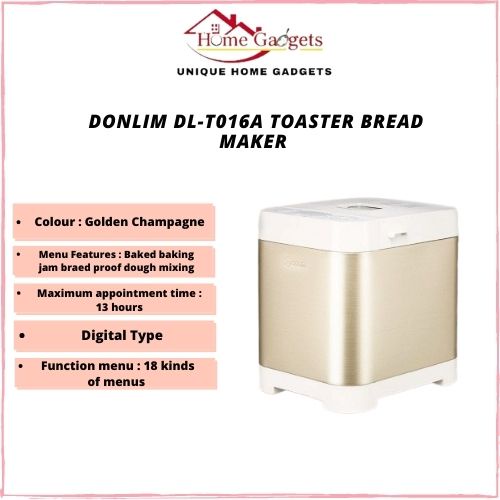 DONLIM DL-T06A Digital Full Automatic Bread Maker Yogurt Cake Jam Dough ...