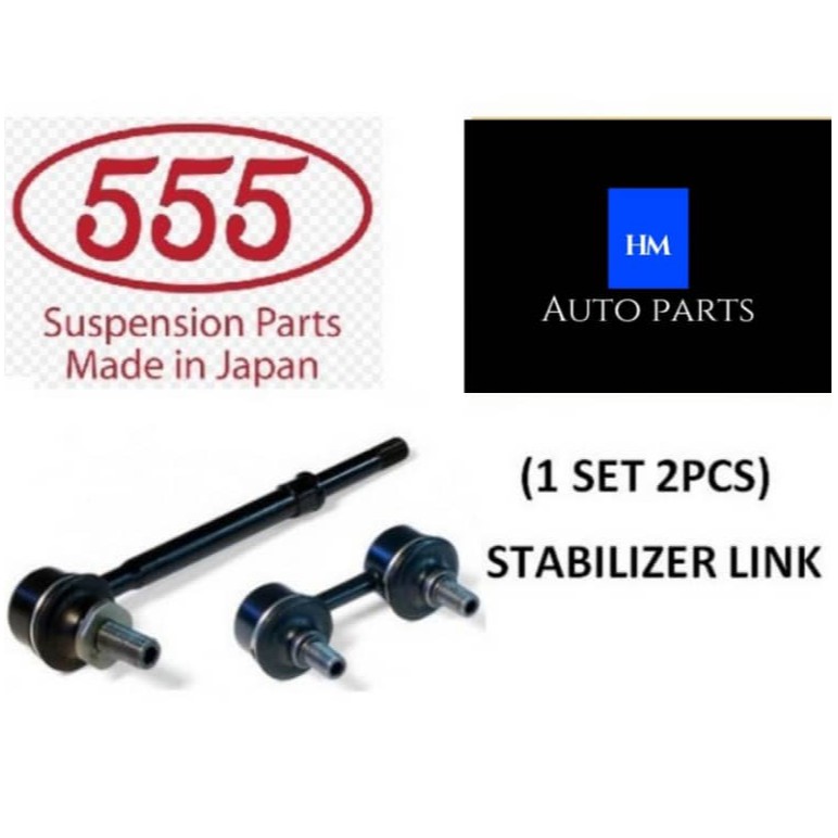 PERODUA AXIA & BEZZA (1SET 2PCS) FRONT STABILIZER LINK 555 JAPAN BRAND ...
