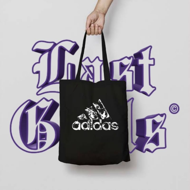 HITAM Adidas tote bag/Zipper tote bag/Men's tote bag/Women's tote bag ...