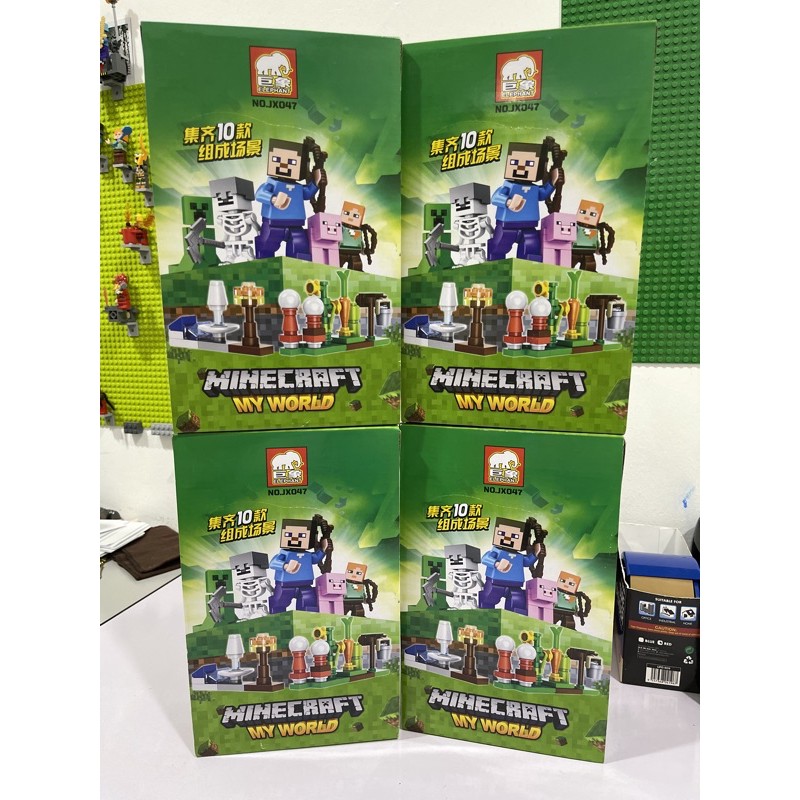 🔥 ️🔥New 2021 MY WORLD (Minecraft set 10 in 1) 10 mini box🚚 membuat ...