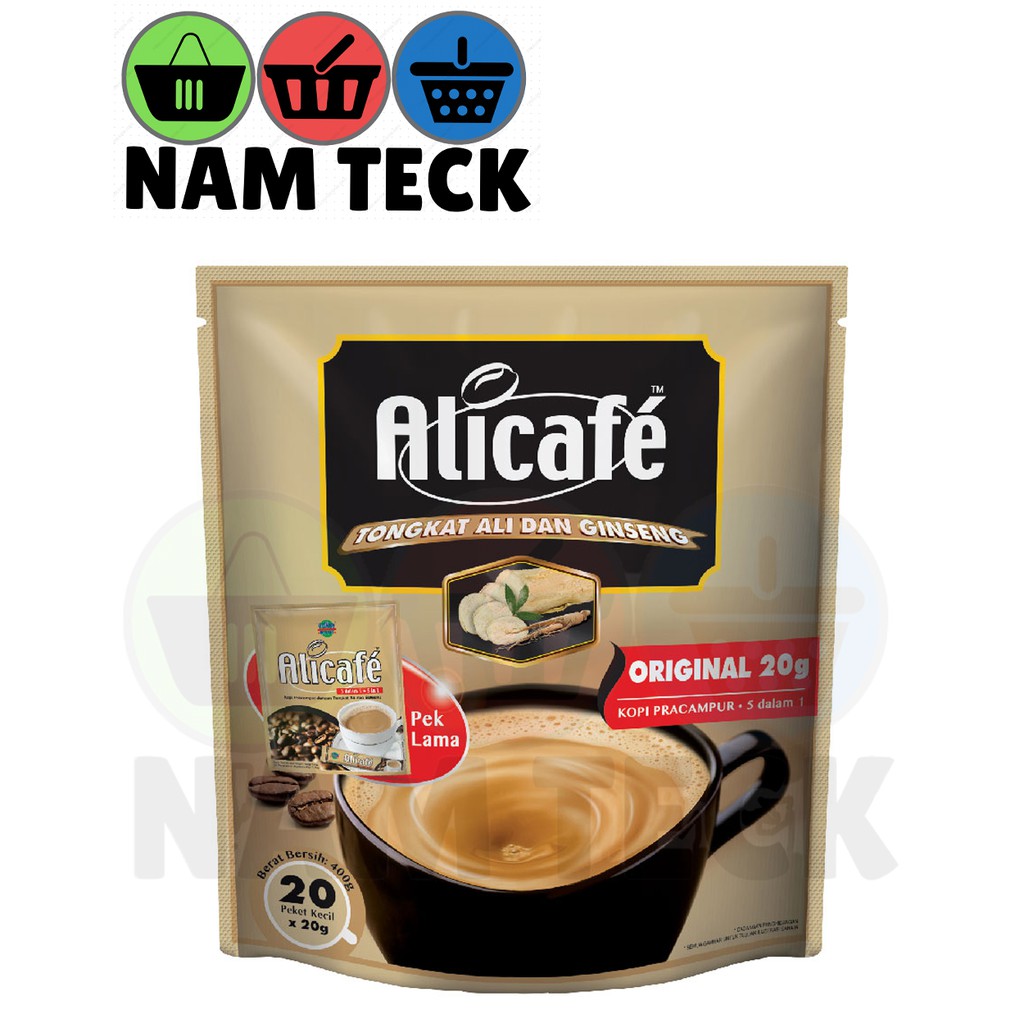 Alicafe Tongkat Ali & Ginseng Original (20gm x 18pcs) | Shopee Malaysia