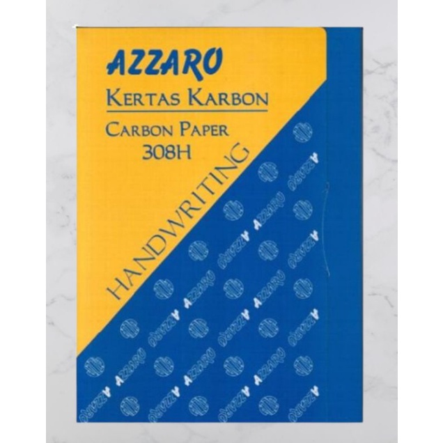 💥READY STOCK!!!💥 AZZARO CARBON PAPER A4 HANDWRITING SEMI BLUE CARBON ...