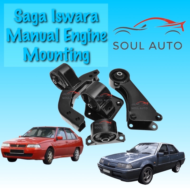 Proton Saga Iswara Saga LMST 1.3cc 1.5cc MANUAL Engine Mounting Set ...