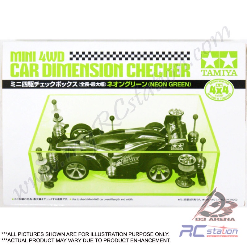Tamiya #95548 - Mini 4WD Car Dimension Checker (Neon Green) [95548 ...