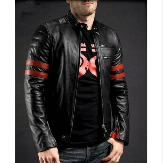 Latest black red men's wolverine x-man jacket | Shopee Malaysia
