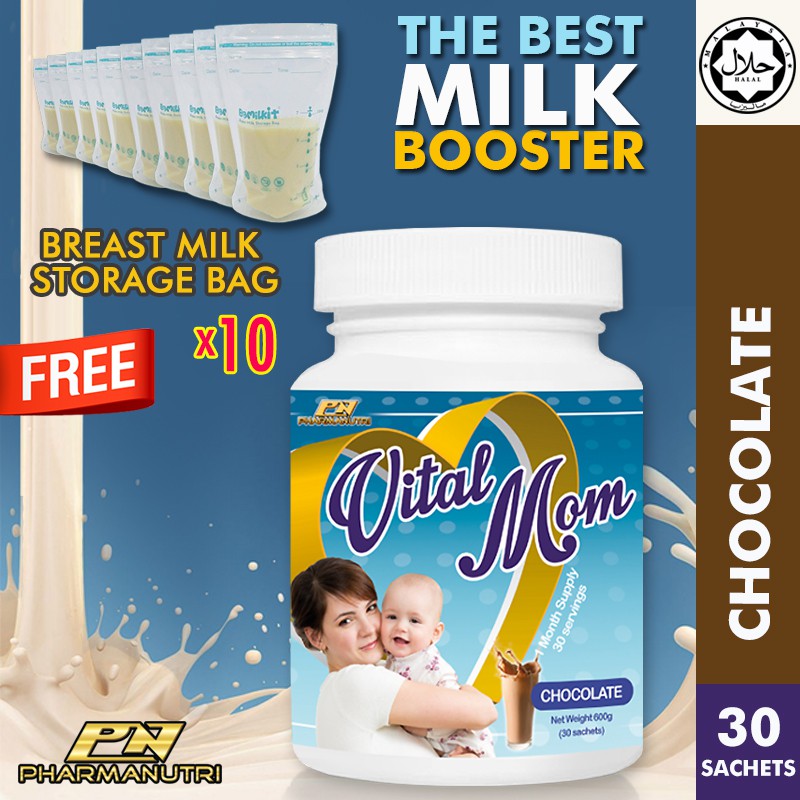 Vital Mom - Halal Milk Booster/Penggalak Susu Ibu/Lactation Supplement ...