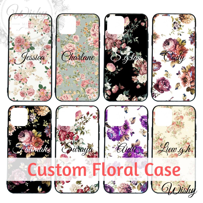 Floral Custom Name Design Phone Case - Customized Phone Case/DIY Phone ...