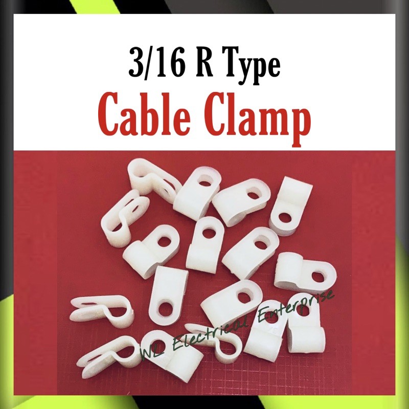 #Hot Sellers 3/16 R Type Cable Clamp (100pcs) | Shopee Malaysia