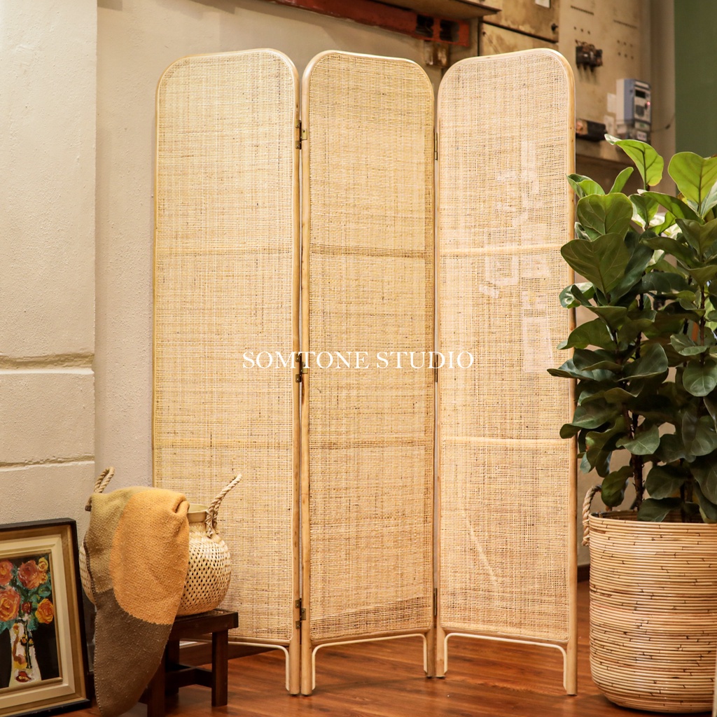Grade A Rattan Folding Screen Room Divider / Home Decor Interior ...
