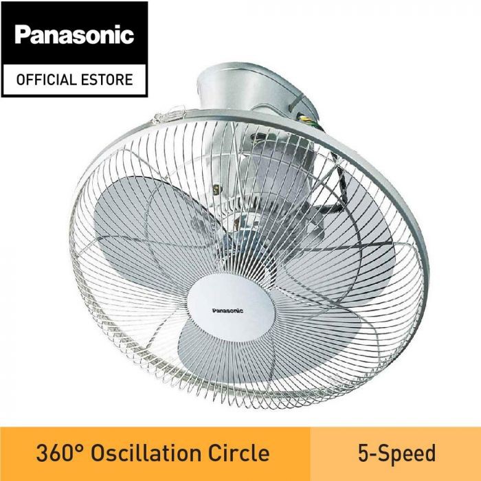 PANASONIC 16" 360 DEGREE AUTO FAN F-MQ409 (3 DAUN PLASTIC) | Shopee ...