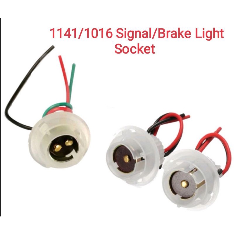 1016 / 1157 Car Signal And Brake Parking Light Bulb Socket Connector ...