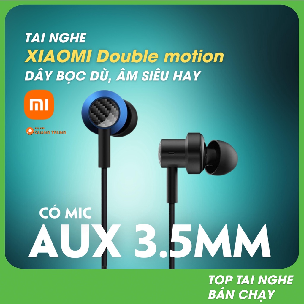 Xiaomi Mi Double motion headphones, 3.5mm plug, parachute cord, L ...