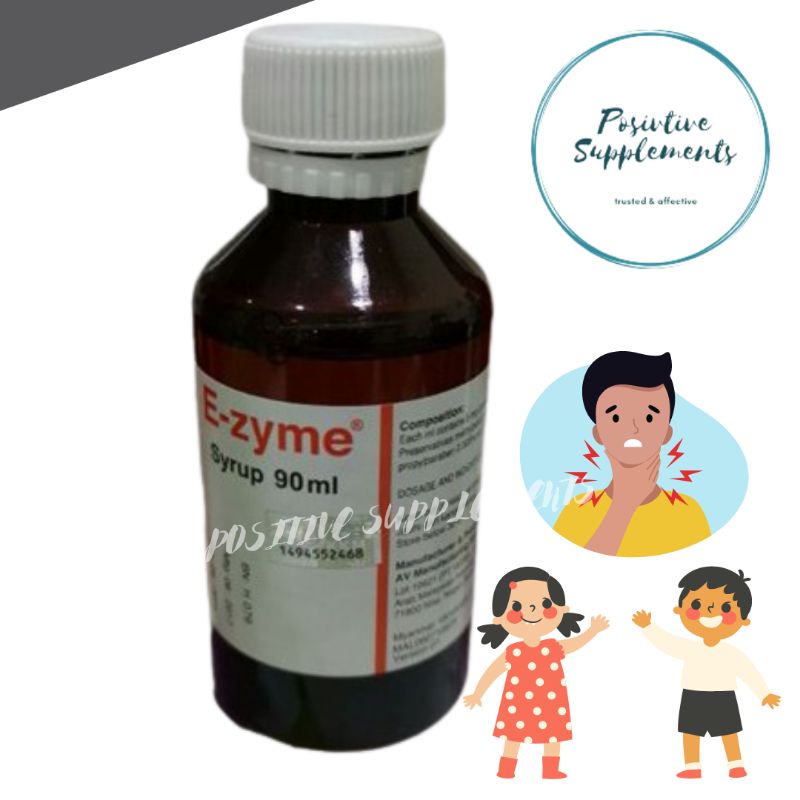 EZYME SYRUP 60ML SORE THROAT AND SWELLING | Shopee Malaysia