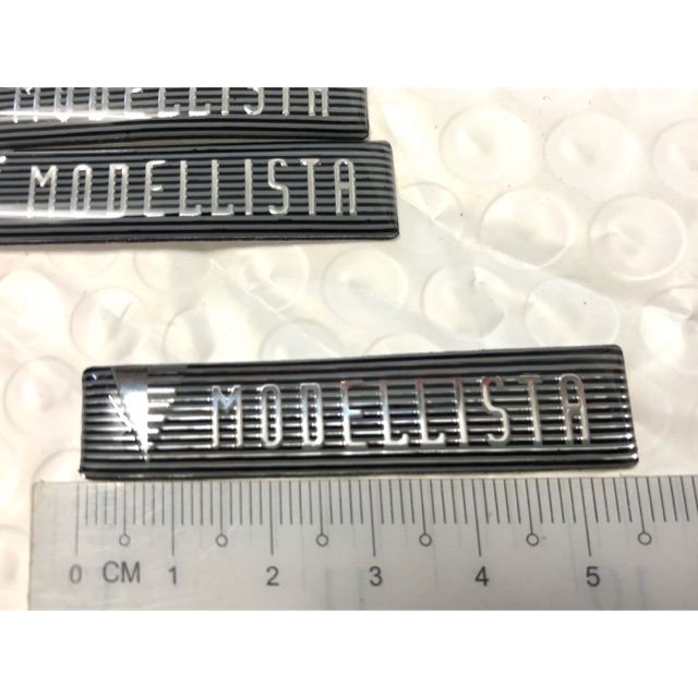 CAR EMBLEM MODELLISTA LOGO FOR Bodykit Skirting Toyota Vellfire Alphard ...