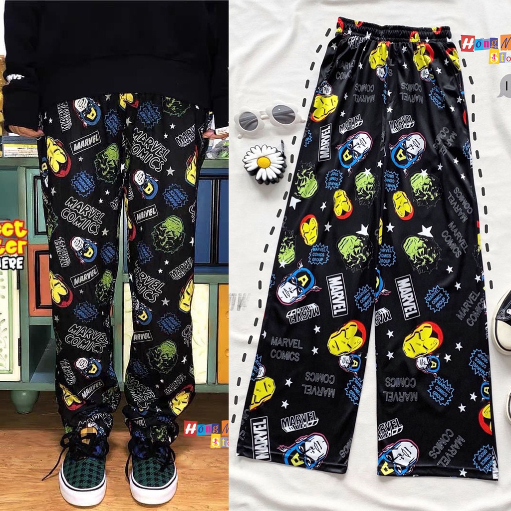 Marvel Comics Wide Leg Cartoon Pant V2 Oversize Ulzzang Unisex - MM ...