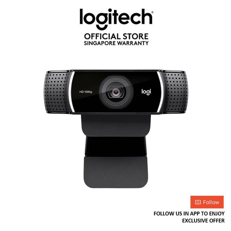 Logitech Webcam C922 Pro Stream Full HD 1080P, Autofocus & Light ...
