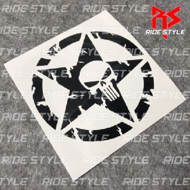 Army Star PUNISHER Car Sticker 4x4 Sticker Off Road Truck Triton Hilux ...